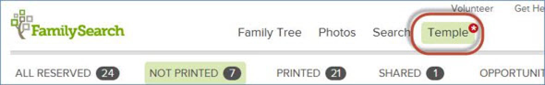 Printing Your Temple List