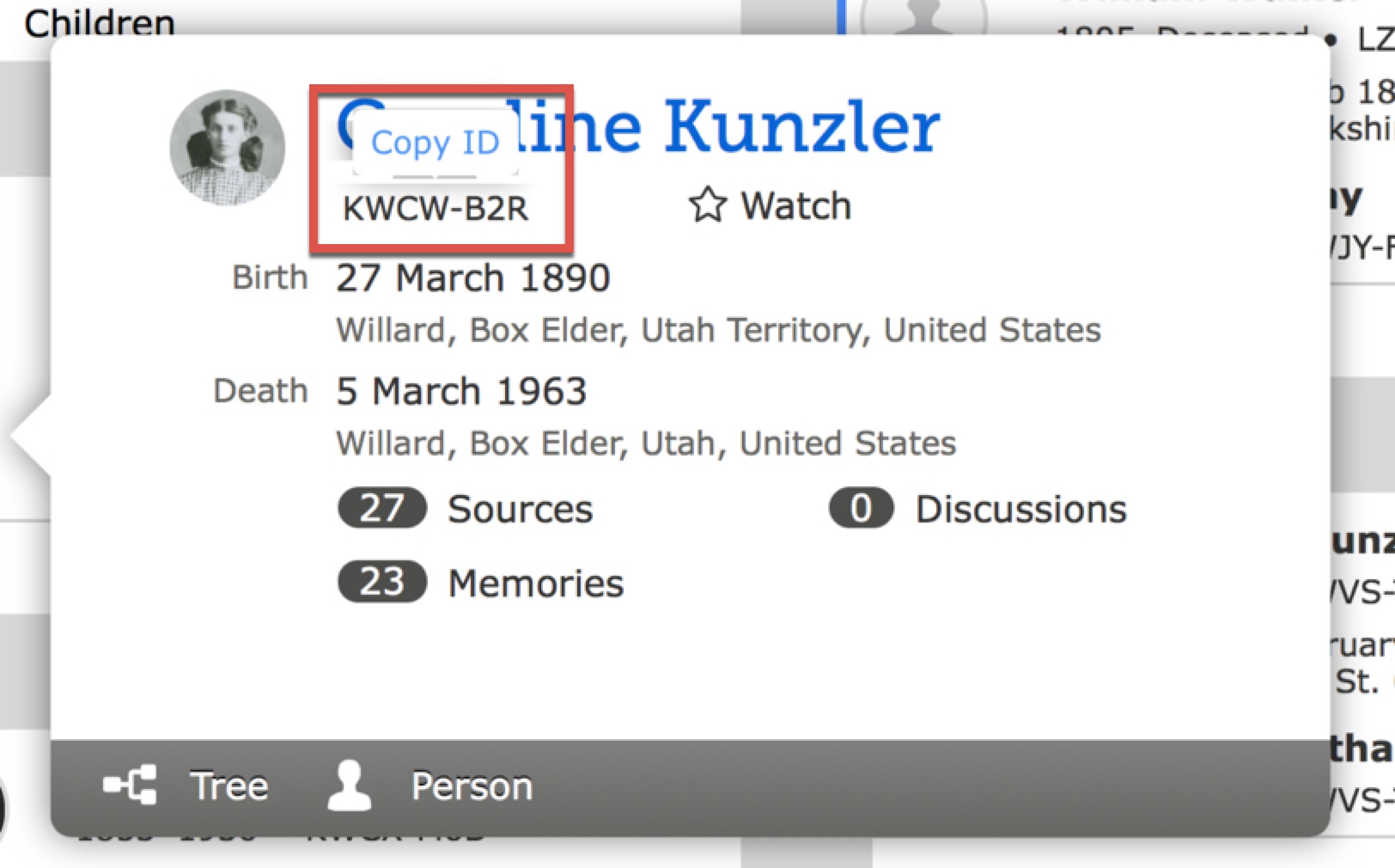 How to Use FamilySearch Person IDs