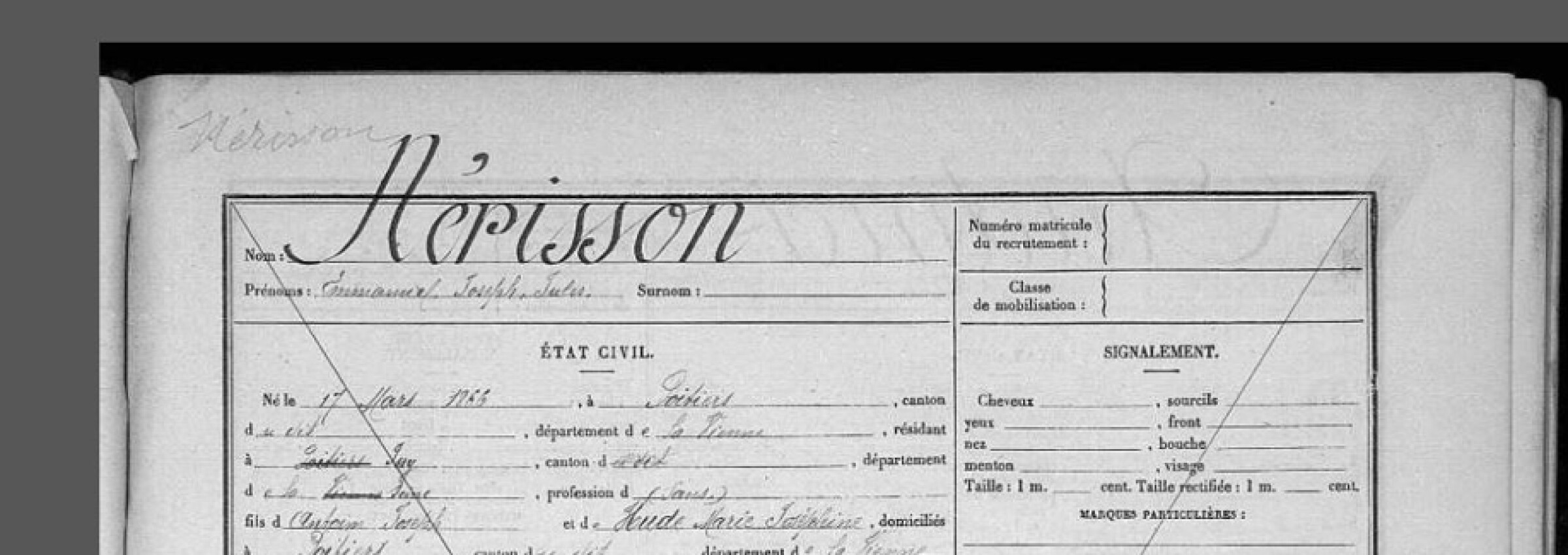 Faisons le point sur l'indexation des fiches matricules